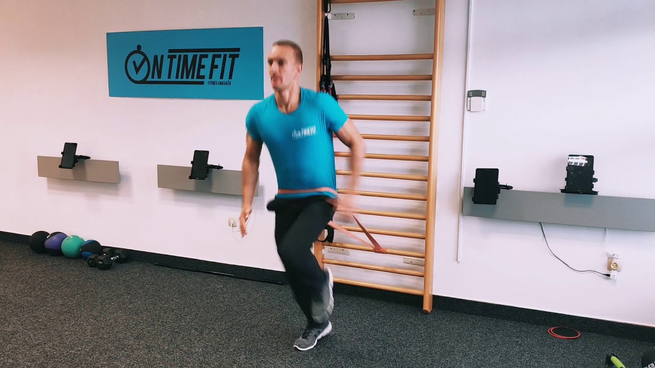 Band resisted high knees - YouTube