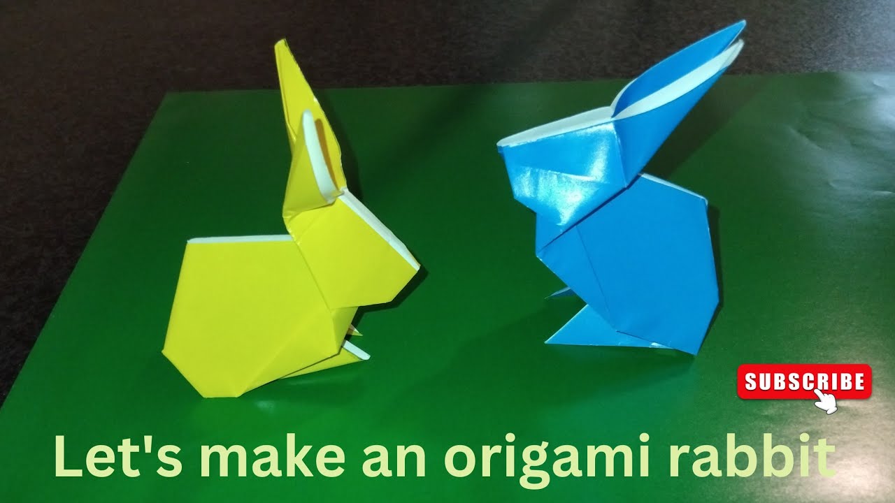 How to Make an Origami bunny Rabbit - Step by Step Tutorial - YouTube