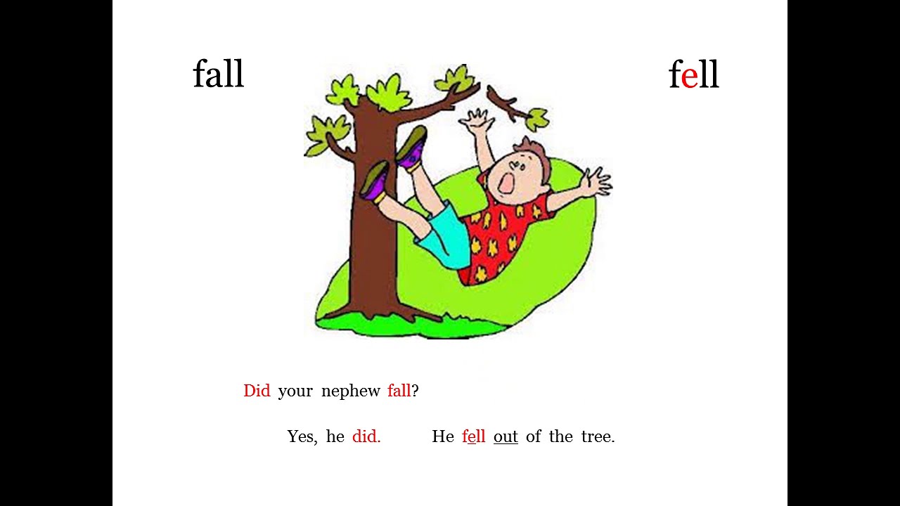ESL Verbs - #10 Irregular (hold, fall) - Past Tense - YouTube