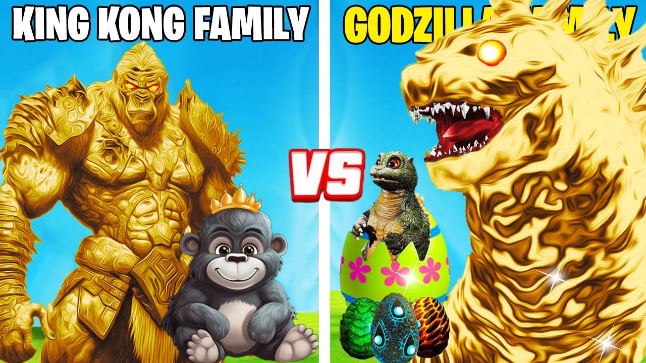 SHINCHAN UPGRADING KING KONG Family Vs GODZILLA Family in GTA 5 - YouTube