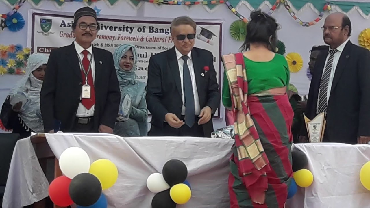 Asian University Student (B.S.S) 21, M.S.S 30 Batch gratuation ceremony ...