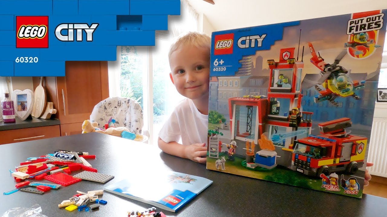 Lego City Fire Station 60320 - Timelapse Build - YouTube