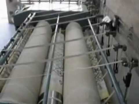Periclave Industrial Laundry Calender machine Flat Work Ironer - YouTube