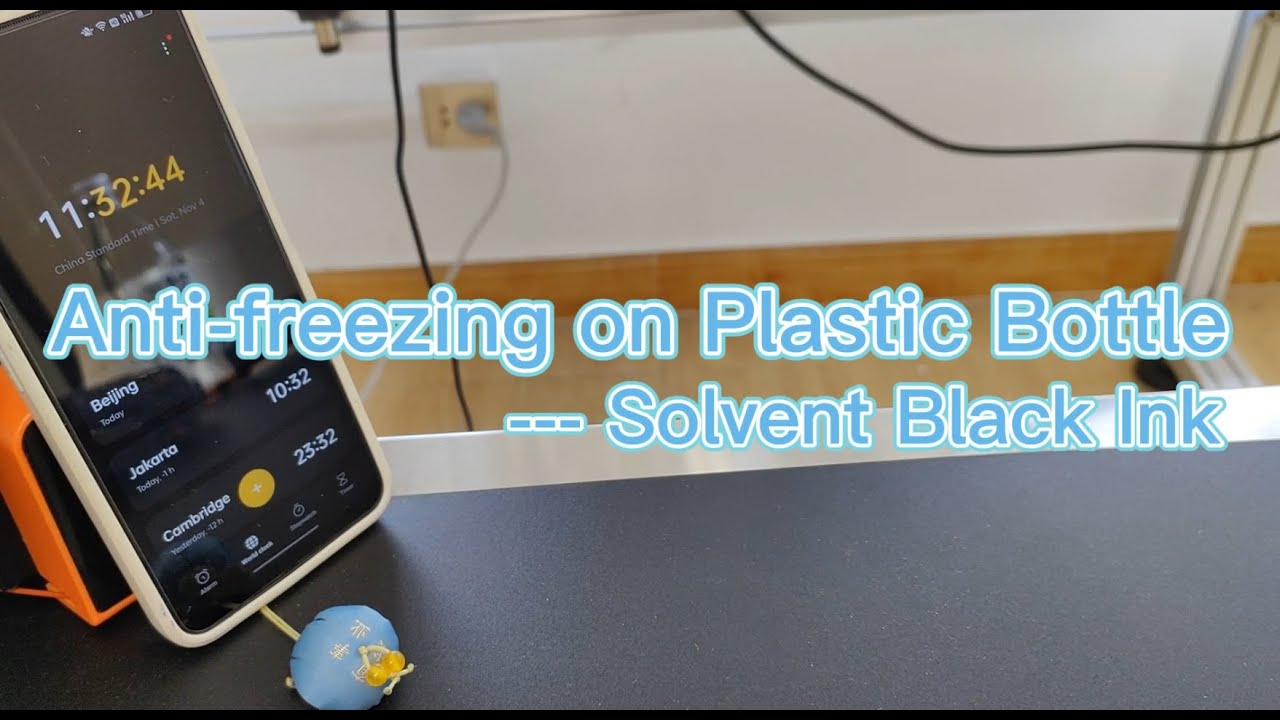 About the testing of ink cartridges on plastic bottle, before and after ...