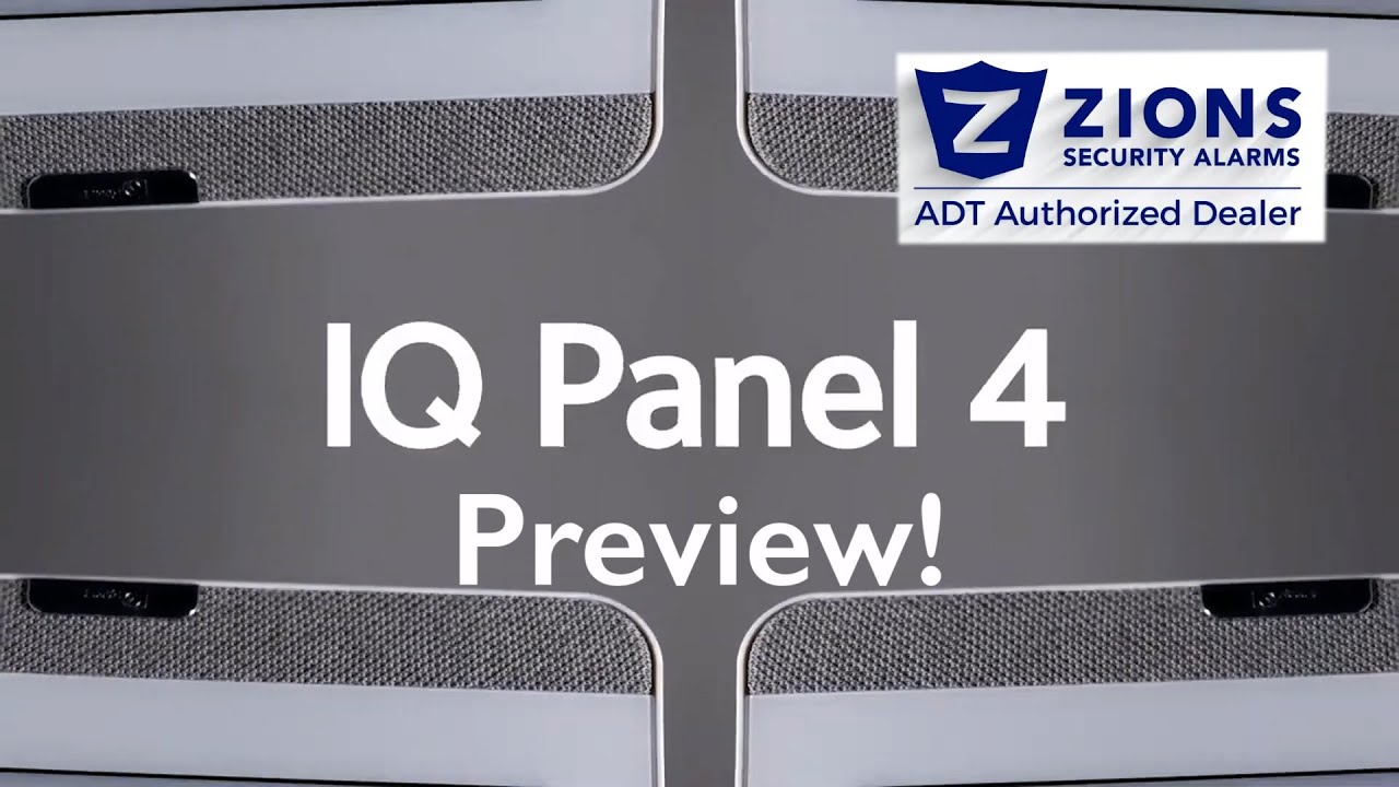 IQ Panel 4 PREVIEW | Zions Security Alarms - YouTube