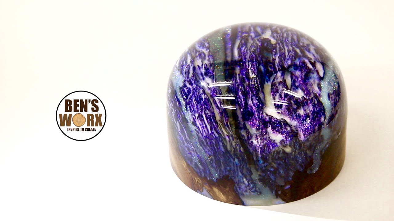 Color Shifting Epoxy Resin Art - Resin Turning - YouTube