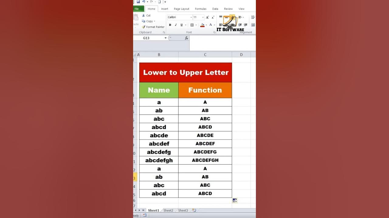 Use to UPPER Function in Excel 🔥 | Lower to Upper | Excel for Fresher | #excel #short ...