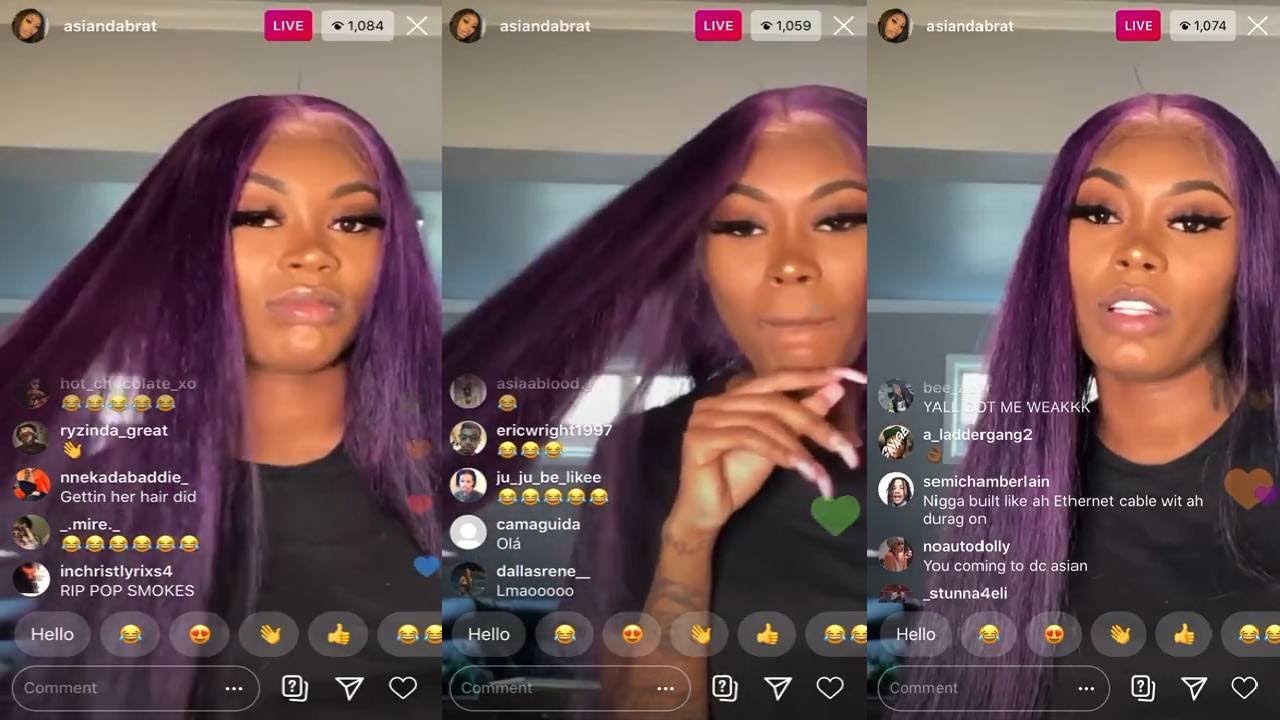 Asian Da Brat (Asian Doll) on Instagram Live | March 3rd, 2020 - YouTube