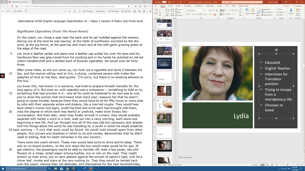 IGCSE Significant Cigarettes - Textual Analysis - YouTube