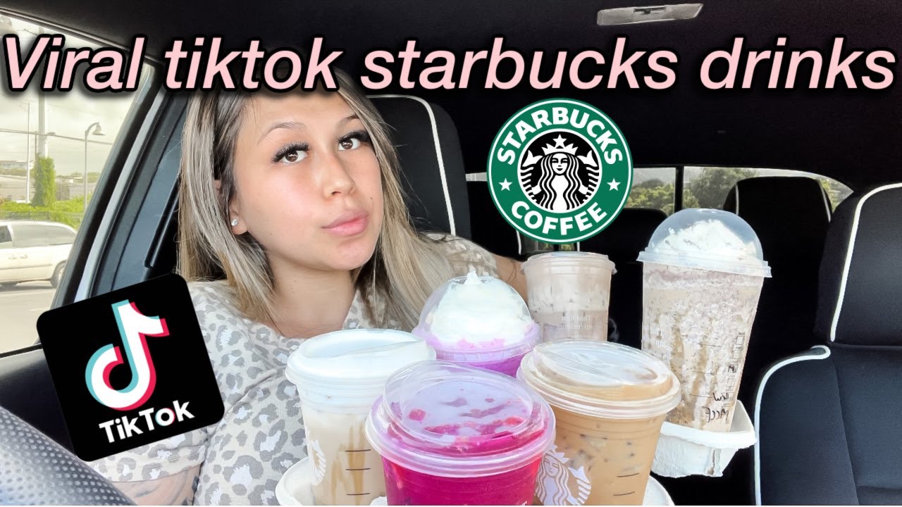 Trying Viral Tiktok Starbucks Drinks Youtube