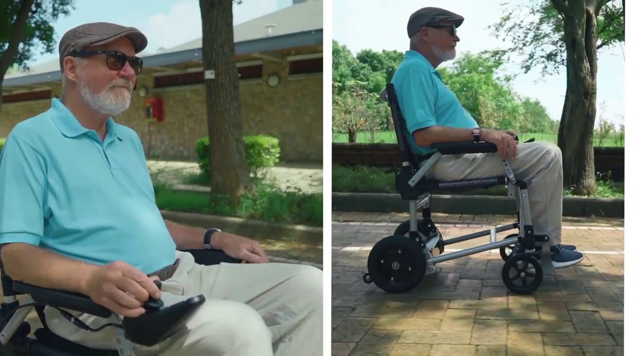 De Lichtste Opvouwbare Elektrische Rolstoel met joystick - Zinger ...