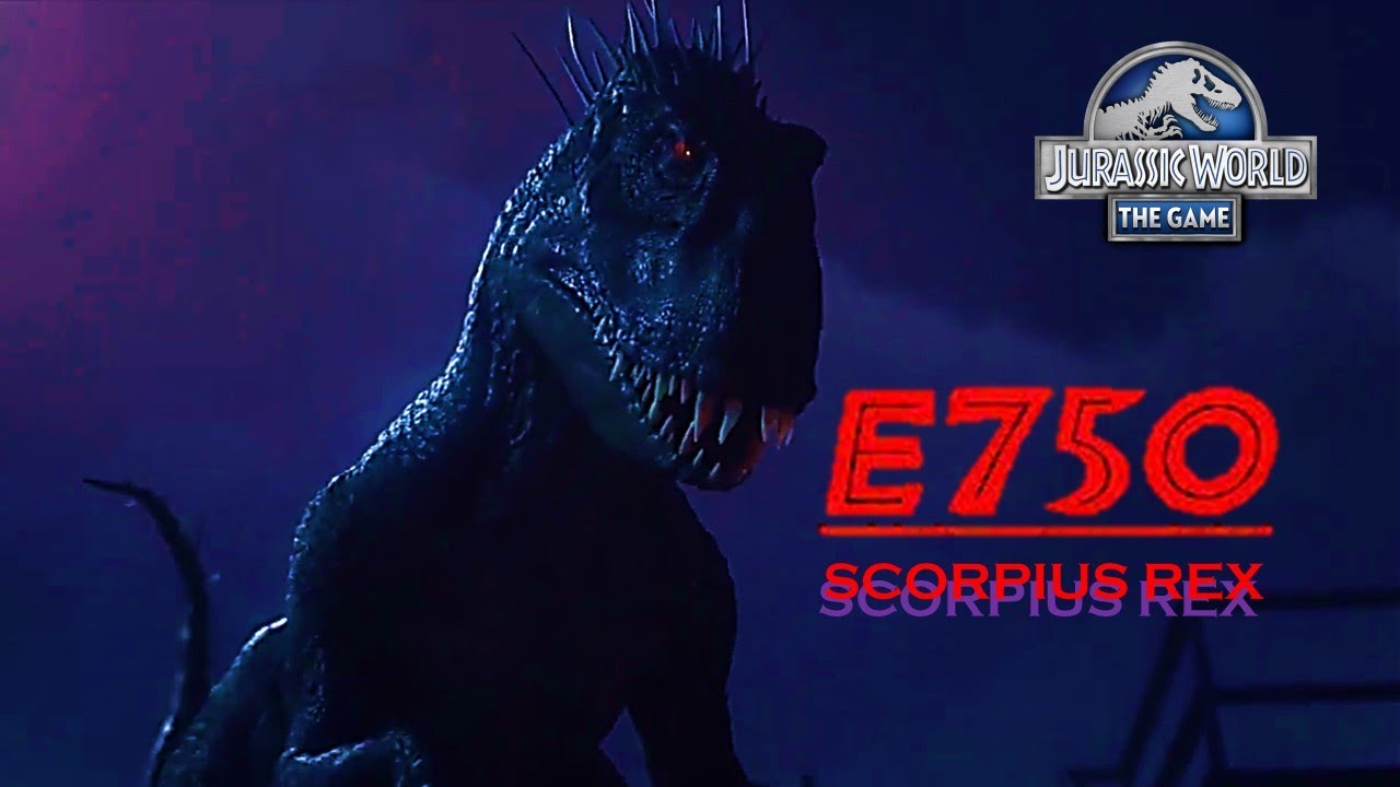 !!SCORPIUS REX¡¡ El E750 tiene sed de pelea - Jurassic World the Game ...