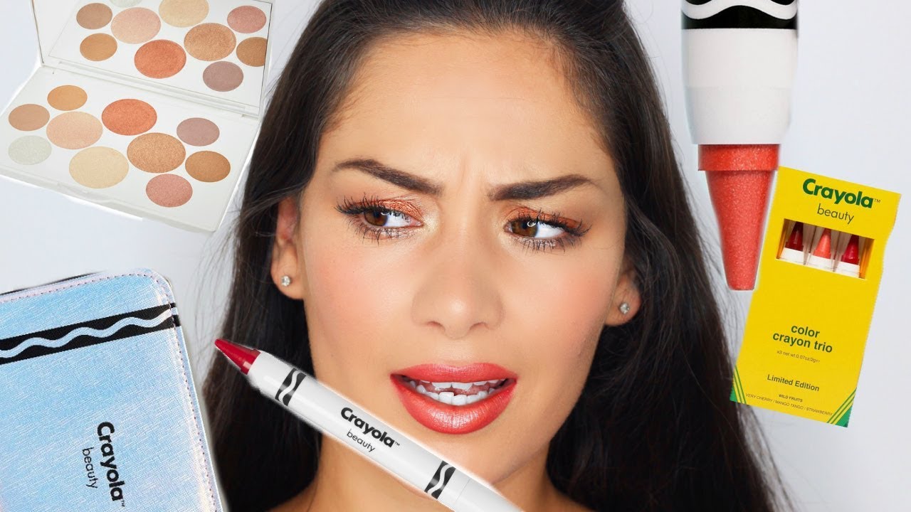 CRAYOLA BEAUTY PRODUCTS - WORTH THE COIN?! | Beauty's Big Sister - YouTube