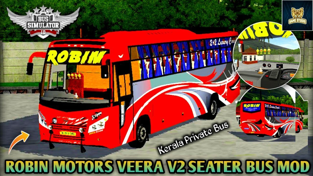 🤩🔥Download ROBIN Motors VEERA V2 SEATER Bus Mod for Bus Simulator ...