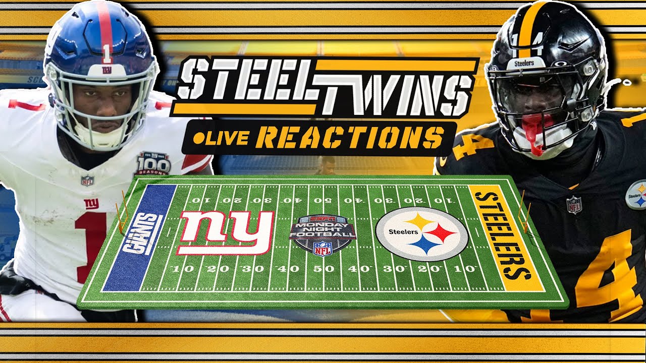 Steelers vs Giants Week 8 MNF LIVE REACTIONS & WATCH PARTY #Steelers # ...