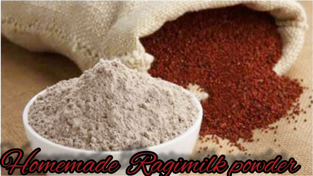 homemade Ragi powder/Ragi milk powder for babies - YouTube