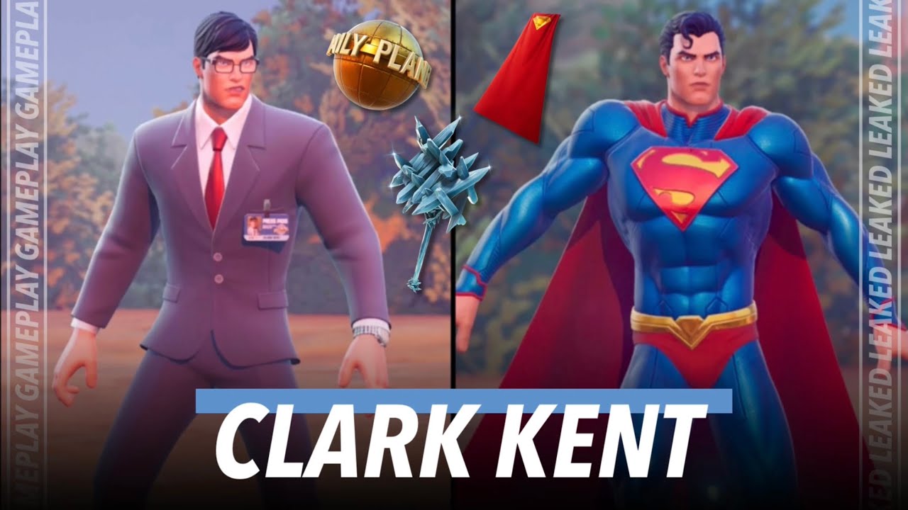LEAKED “CLARK KENT” SKIN GAMEPLAY!!! (SUPERMAN) Both-Styles - Fortnite ...