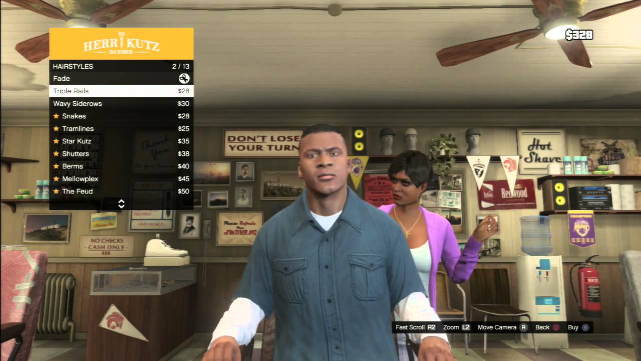 GTA V the barber shop - YouTube