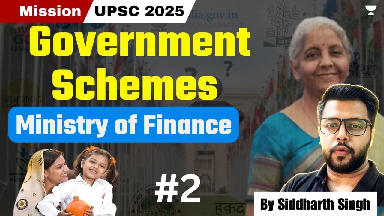 Government Schemes | Ministry of finance, Part-2 | UPSC/IAS | By ...