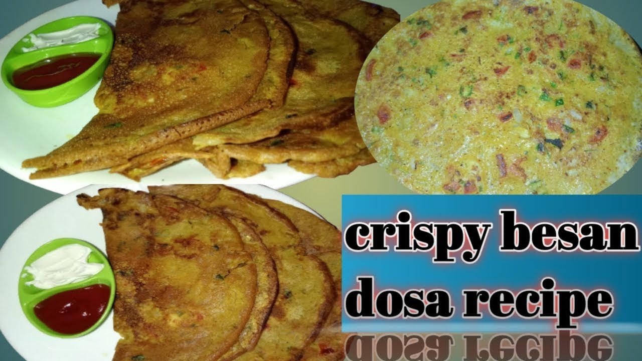 crispy besan dosa recipe - YouTube