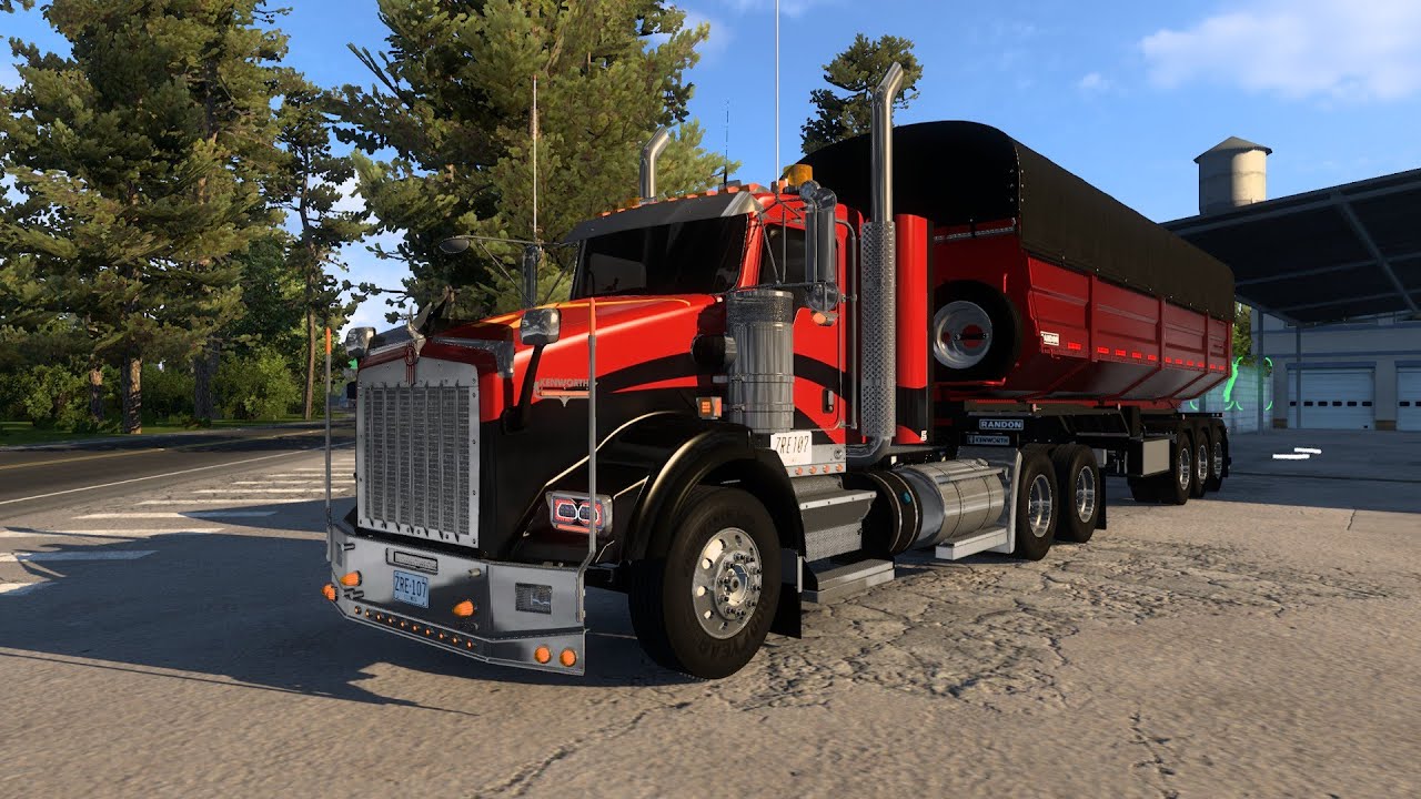 llevando kenworth t800 con remolque randon - YouTube