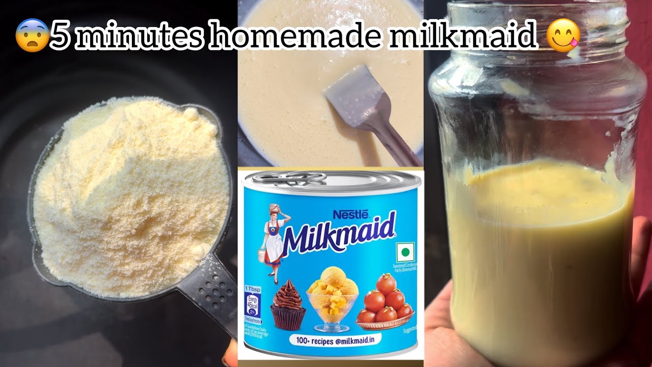 Homemade Milkmaid Recipe😱5 minutes easy milkmaid Enghne indakan nokam🤩 ...