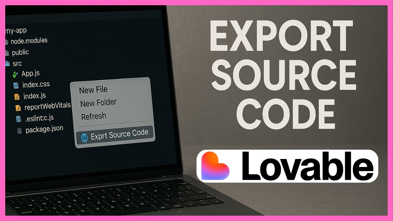 How To Export Source Code Files From Lovable.dev (EASY 2025) - YouTube