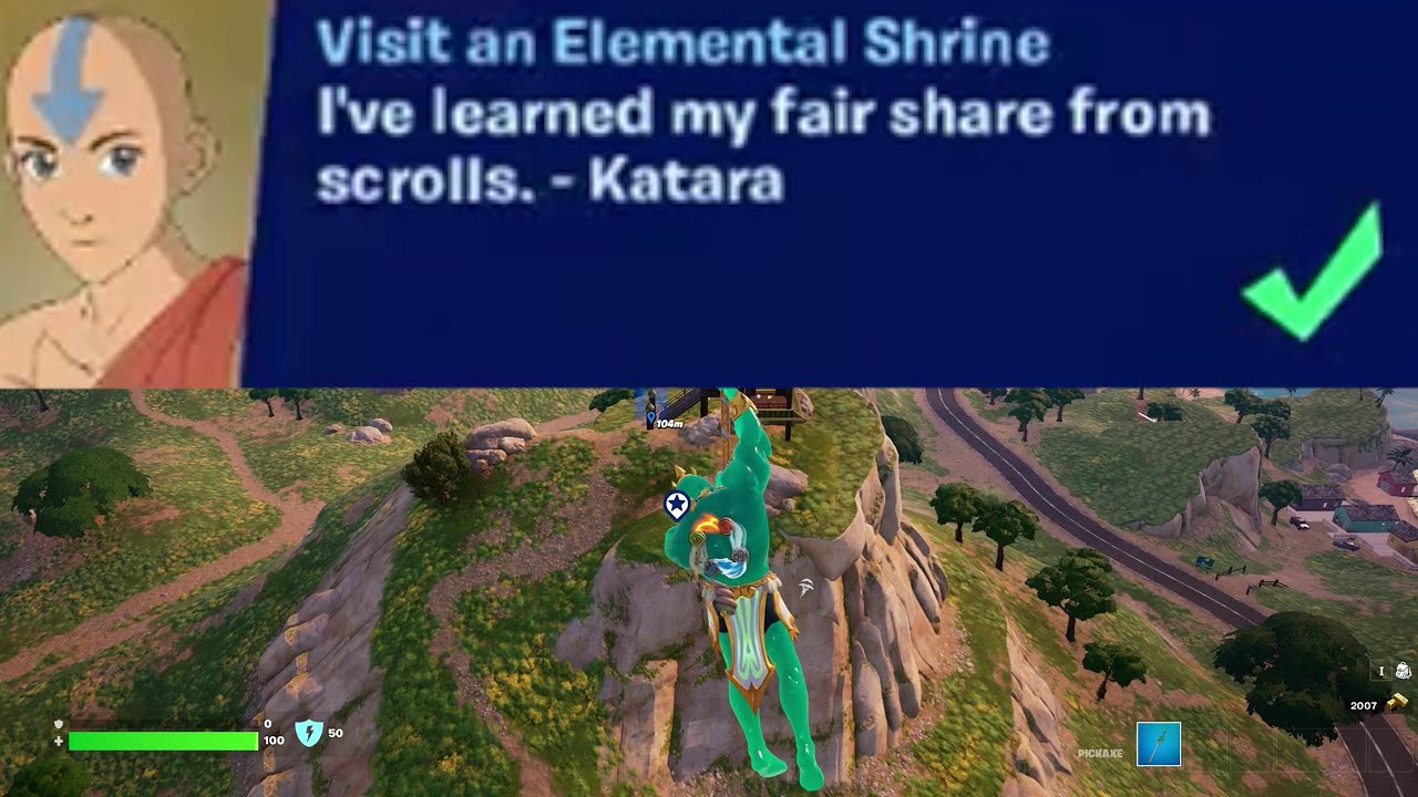 Visit an Elemental Shrine Fortnite - YouTube