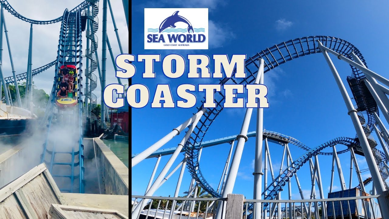 SEA WORLD-Storm Coaster Ride - YouTube