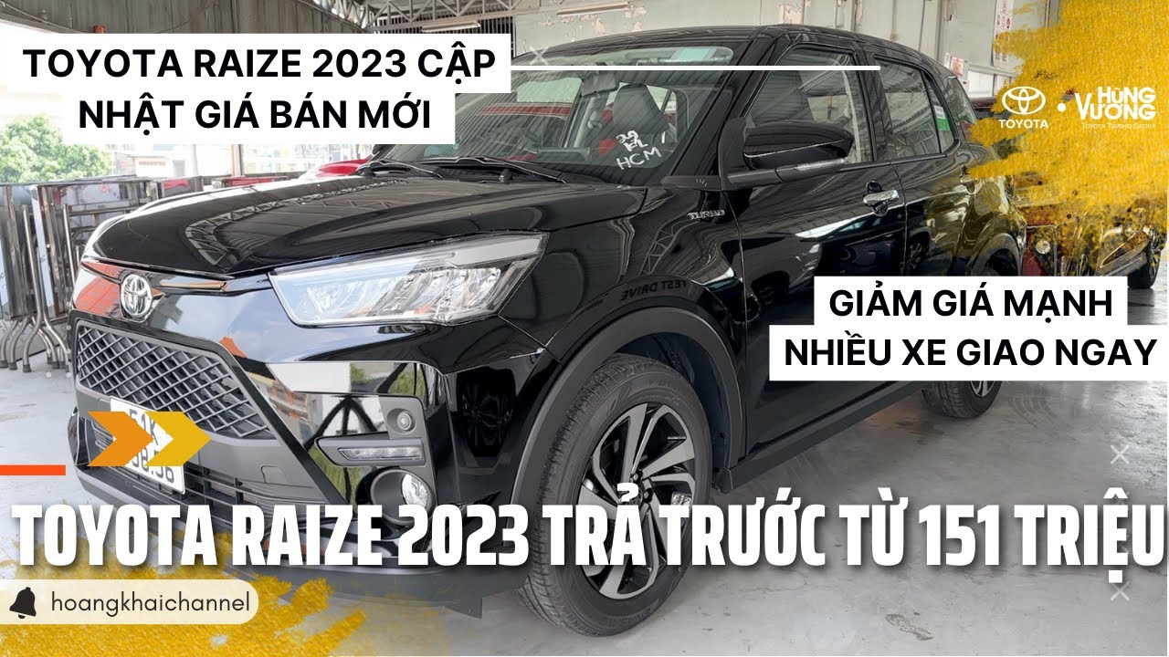 Toyota Raize 2023 Màu Đen Chỉ Từ 151 Triệu | Chi Tiết Giá Toyota Raize ...