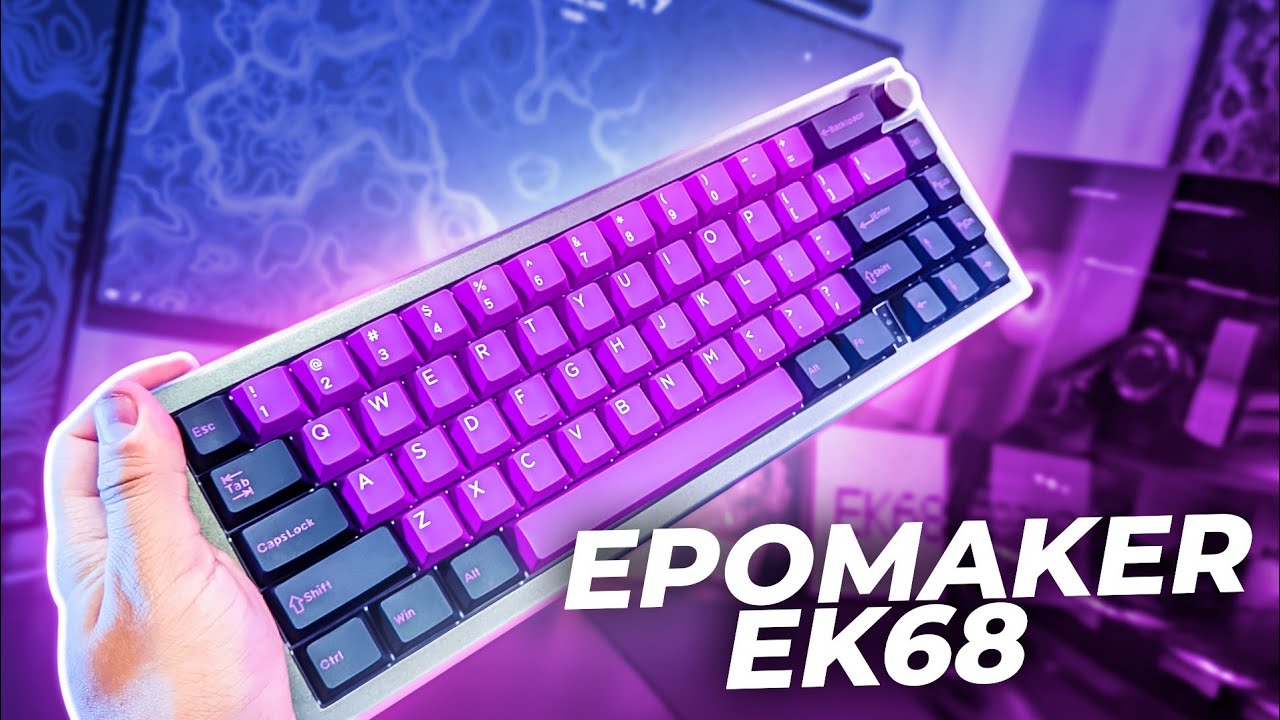 O Melhor Teclado 65% Custo benefício do Aliexpress? - Epomaker EK68 - YouTube
