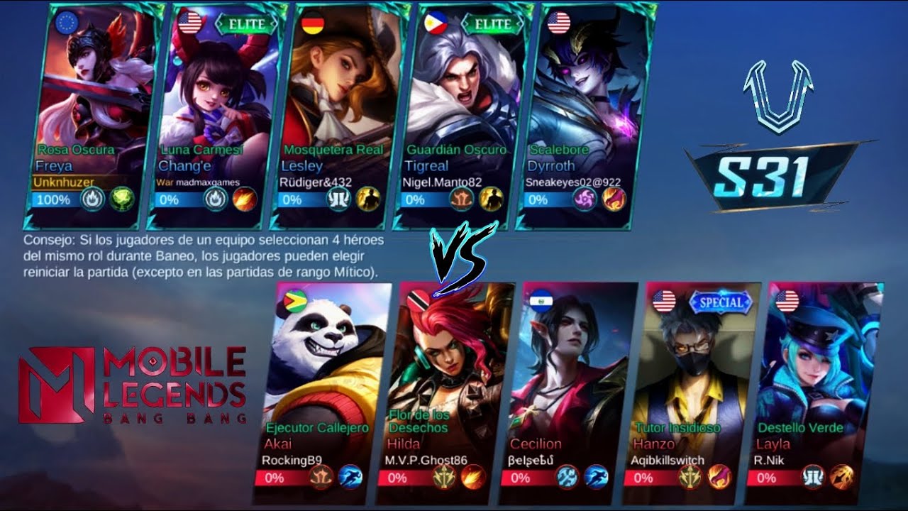 Mobile Legends S31 #28) Dándolo Todo Por El Equipo, Freya [Rosa Oscura] - YouTube