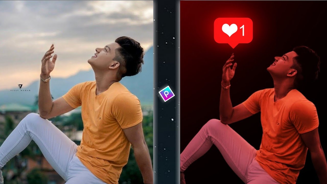Picsart like lighting photo editing | Creative photo editing in picsart ...