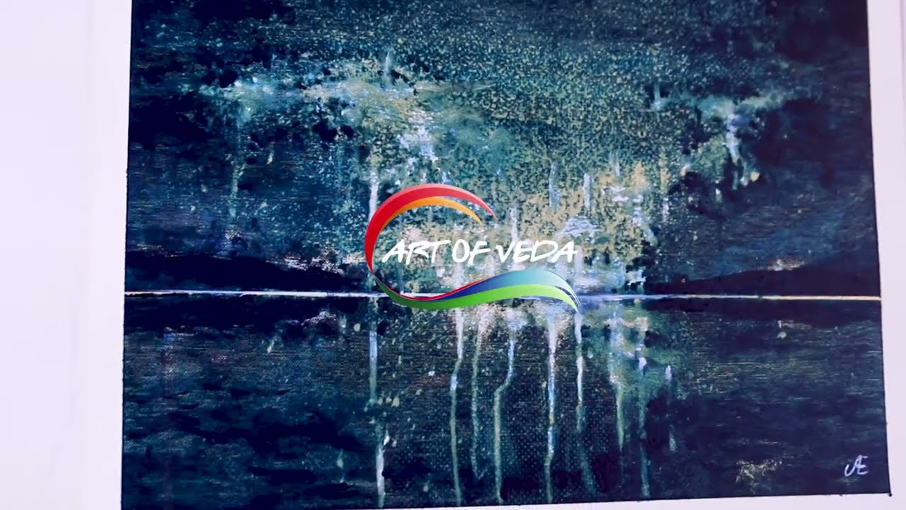 How to paint a magical horizon with acrylic - YouTube