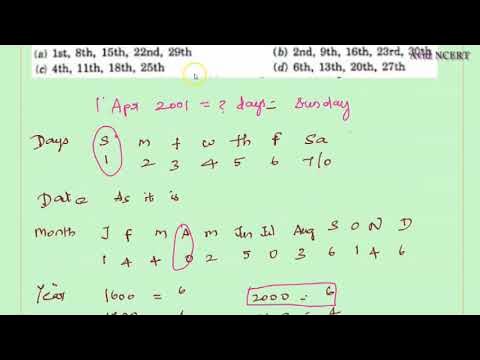 On what dates of April 2001 did Sunday fall? - YouTube