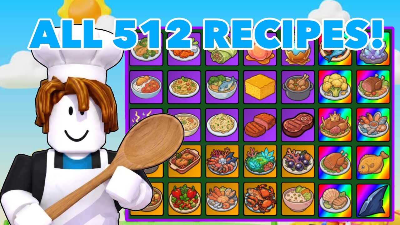 ALL 512 Recipes in COOK A RECIPE! (Roblox Guide) - YouTube