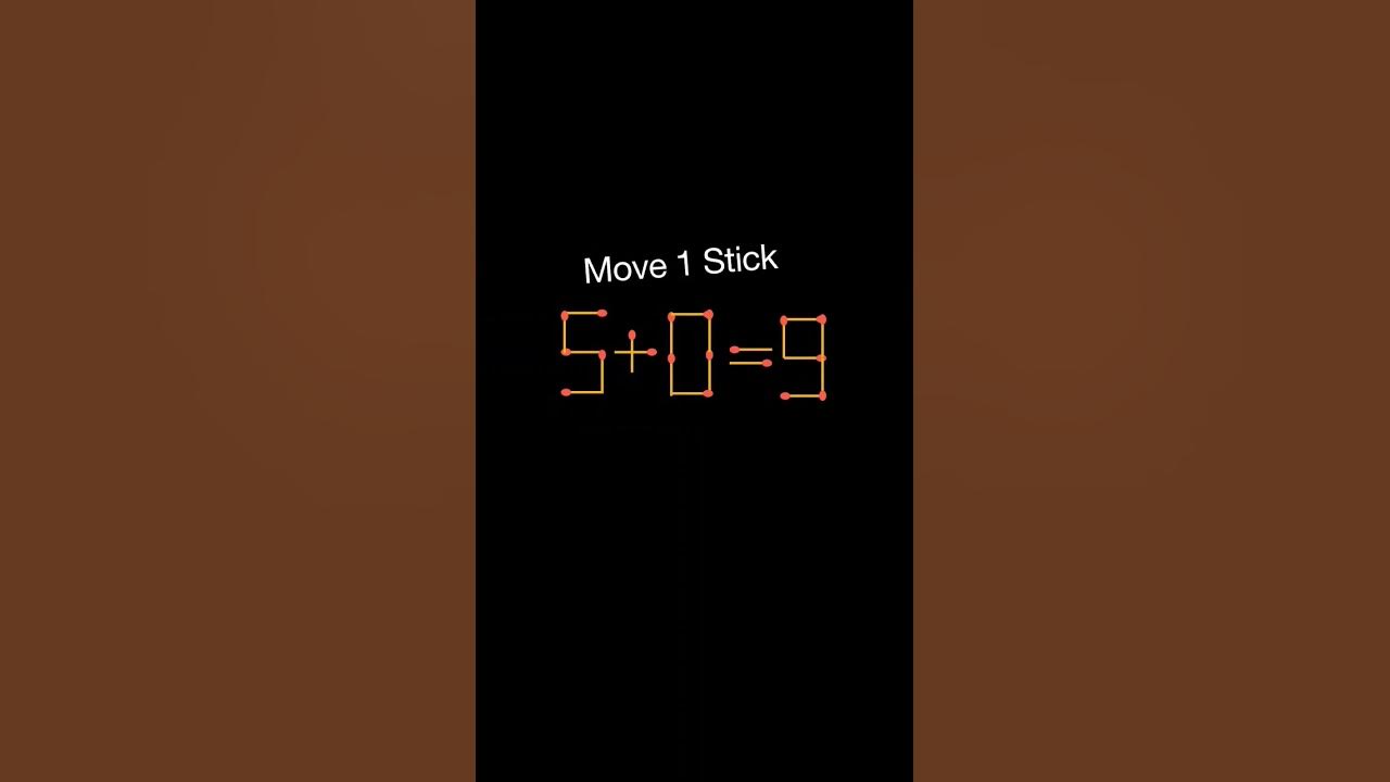 5-0-9-move-one-stick-matchstick-maths-puzzle-reels-shorts