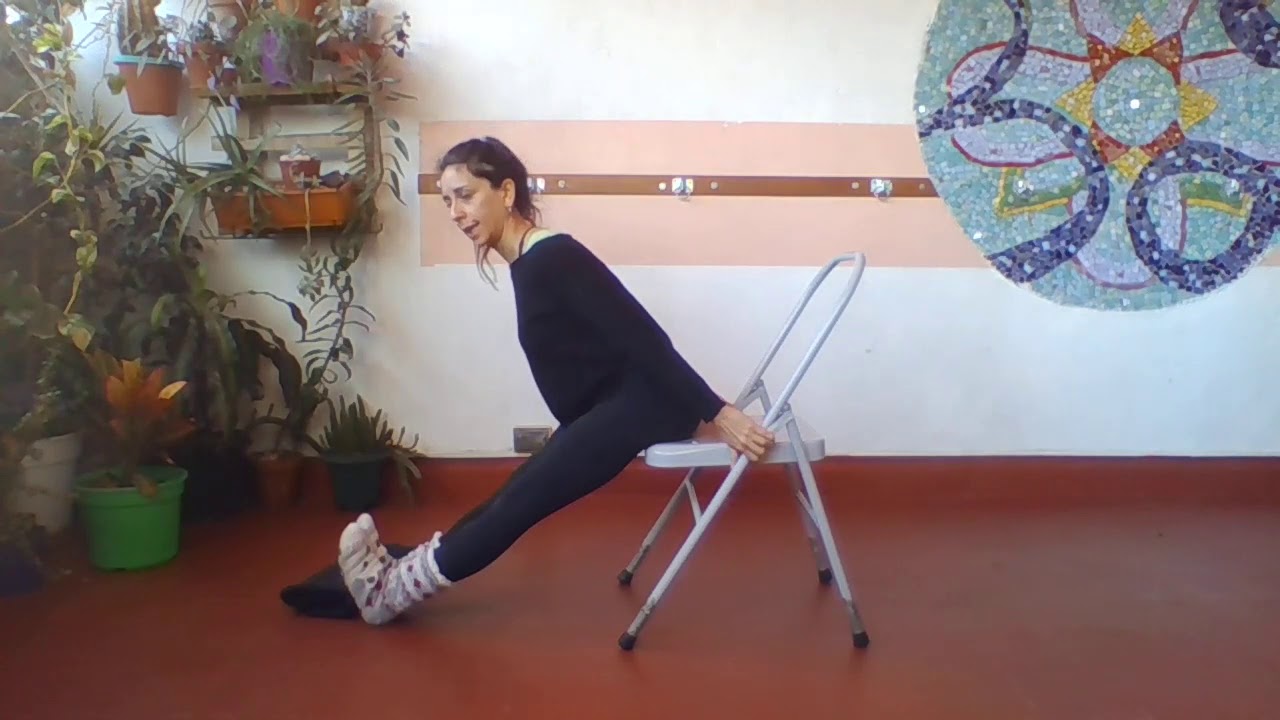 Yoga en Silla Para Adultos Mayores, (2), por Maribel Gudino - YouTube
