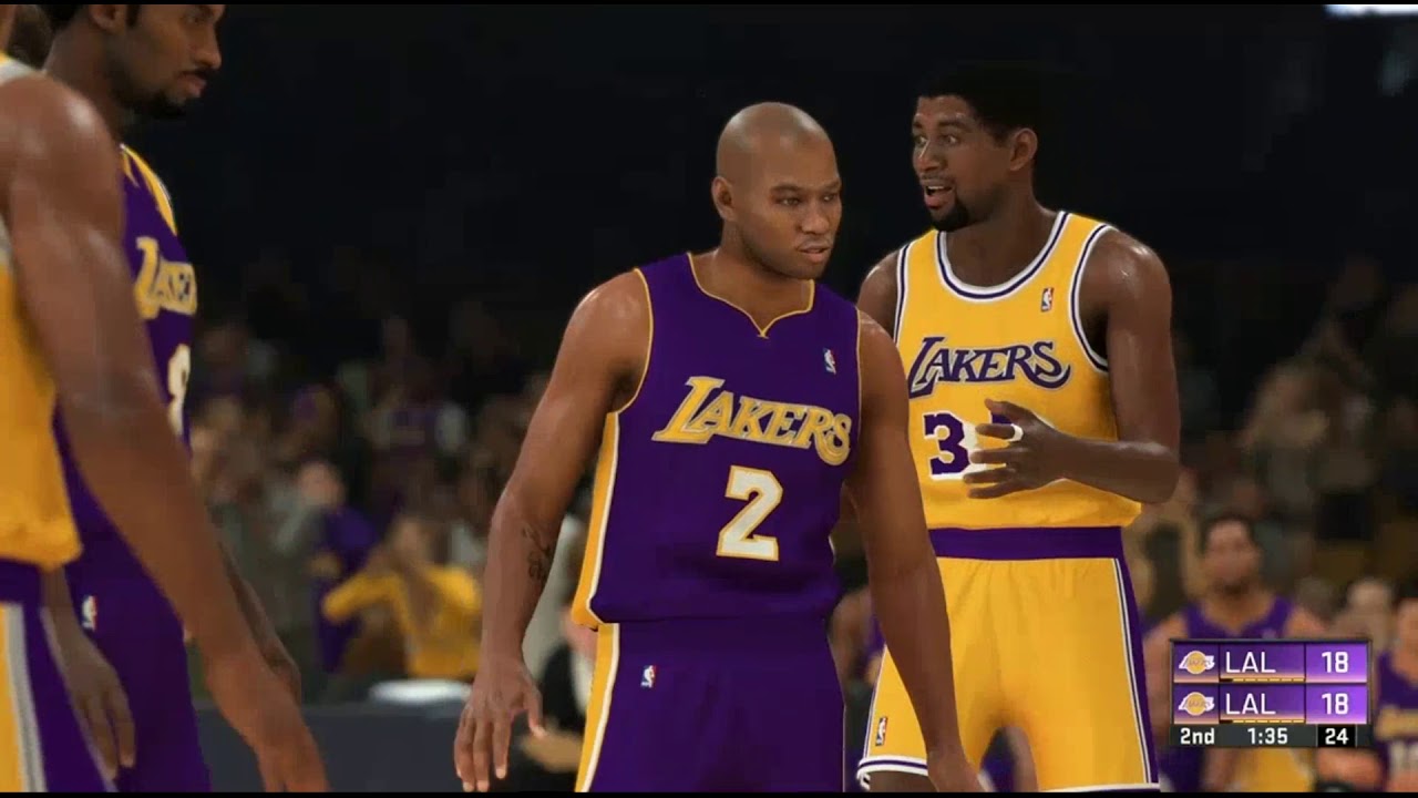01 Lakers vs 87 Lakers Quarter 2 - YouTube