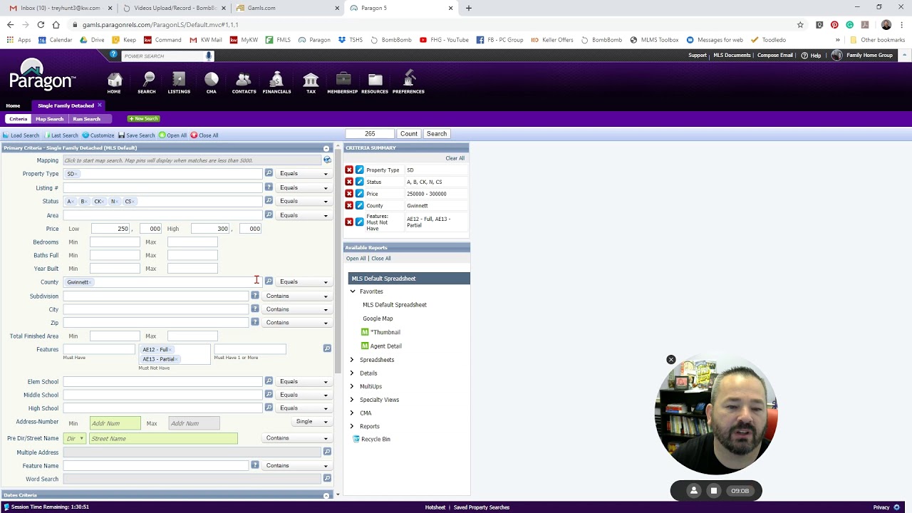 Search in GAMLS Paragon - YouTube