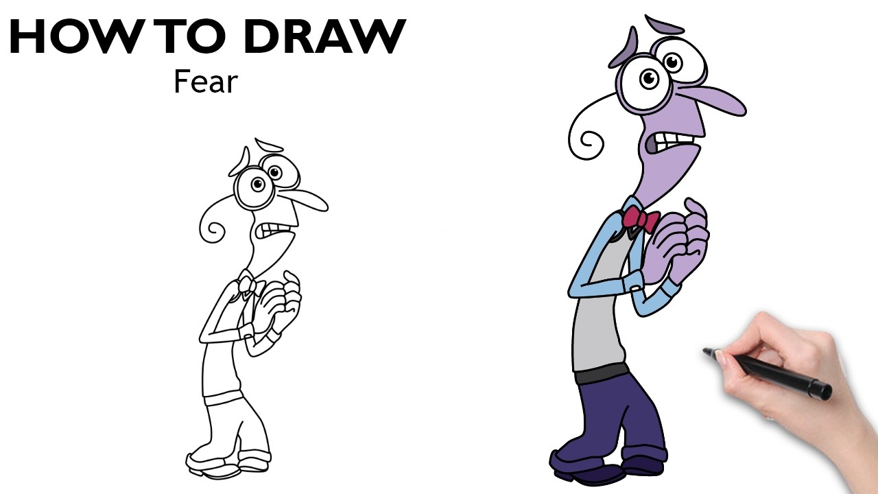 How to Draw Fear from Inside Out 2 - YouTube