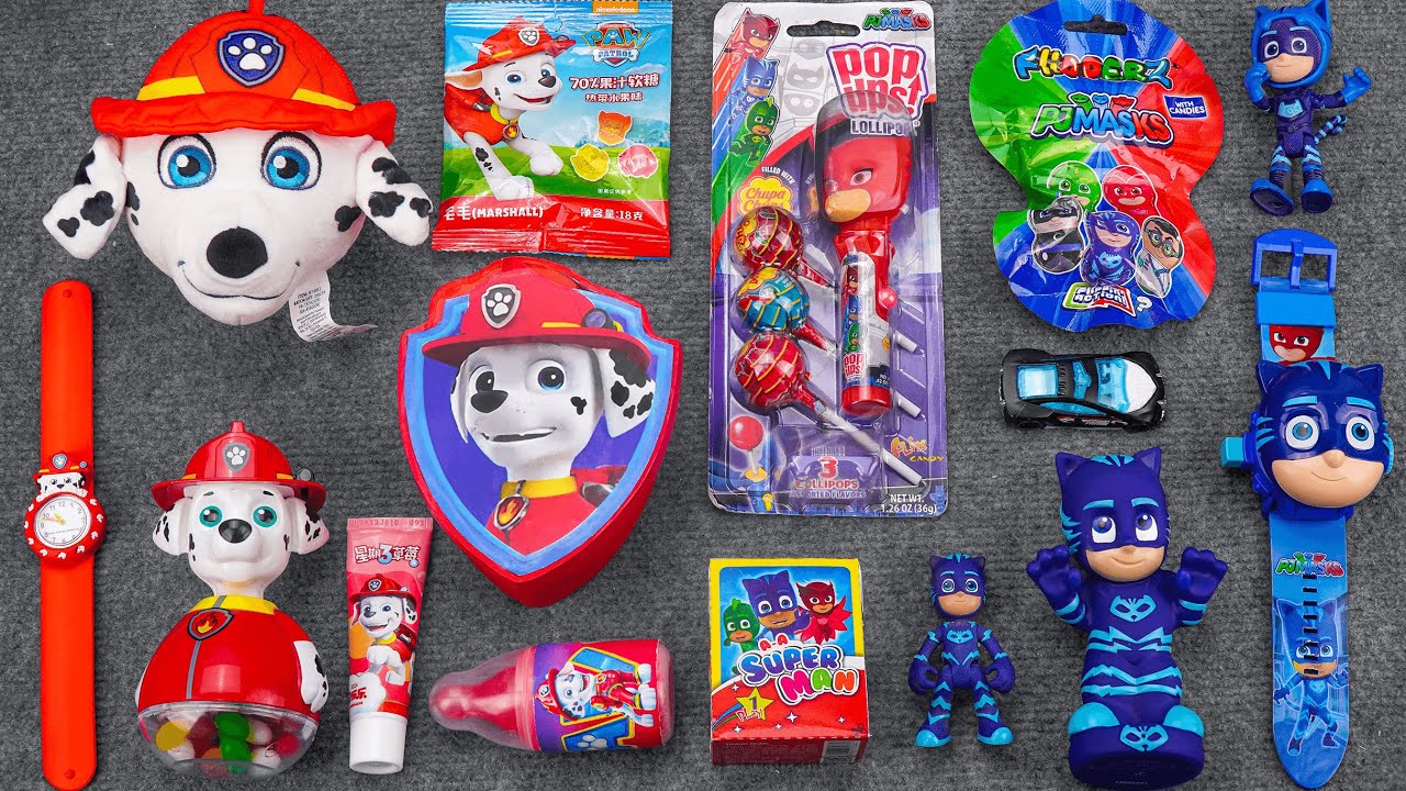PAW Patrol & PJ Masks Candy Toys Unboxing Review | Satisfying Sweet ...