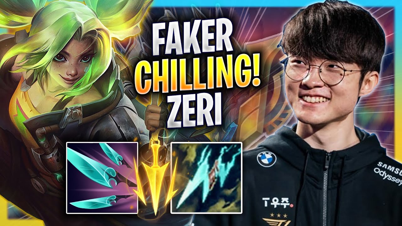 FAKER CHILLING WITH ZERI! - T1 Faker Plays Zeri ADC vs Sivir! | Season 2023 - YouTube