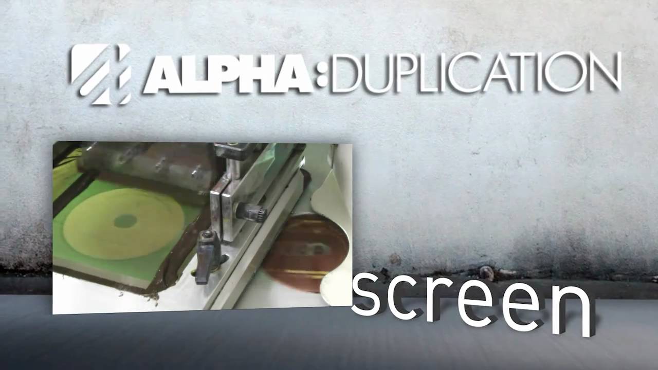 Silk Screen CD, DVD and Blu-ray Printing - Alpha Duplication Ltd - YouTube