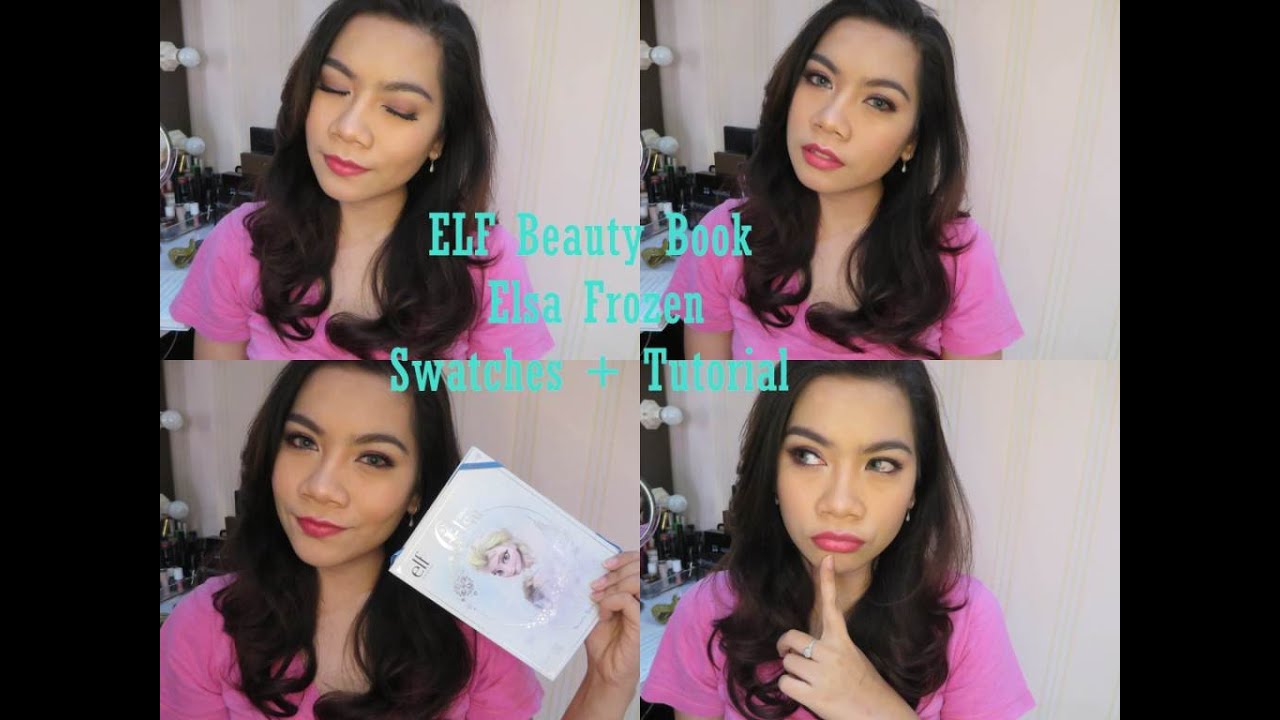 ELF Beauty Book : Elsa Frozen Review, Swatches + Makeup Tutorial - YouTube