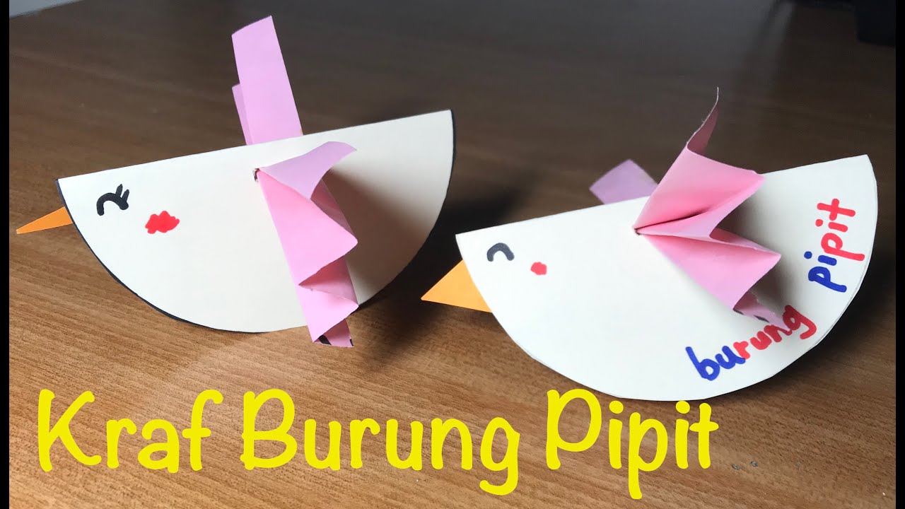 Kraf Prasekolah (Burung Pipit), 简单手工- 小鸟, Simple Bird Craft - YouTube