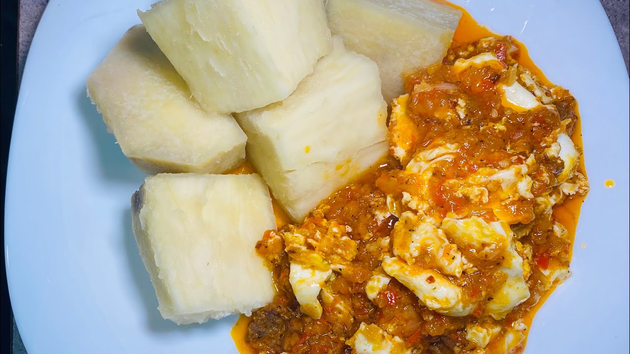 How to Make Yam & Eggs Gravy | Great Breakfast Idea | Liberian style ...