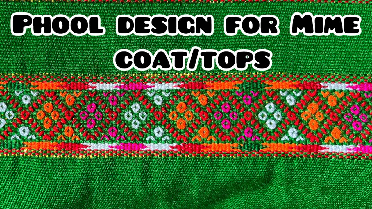 Phool design for mime Galuk | phool design for tops/coat - YouTube