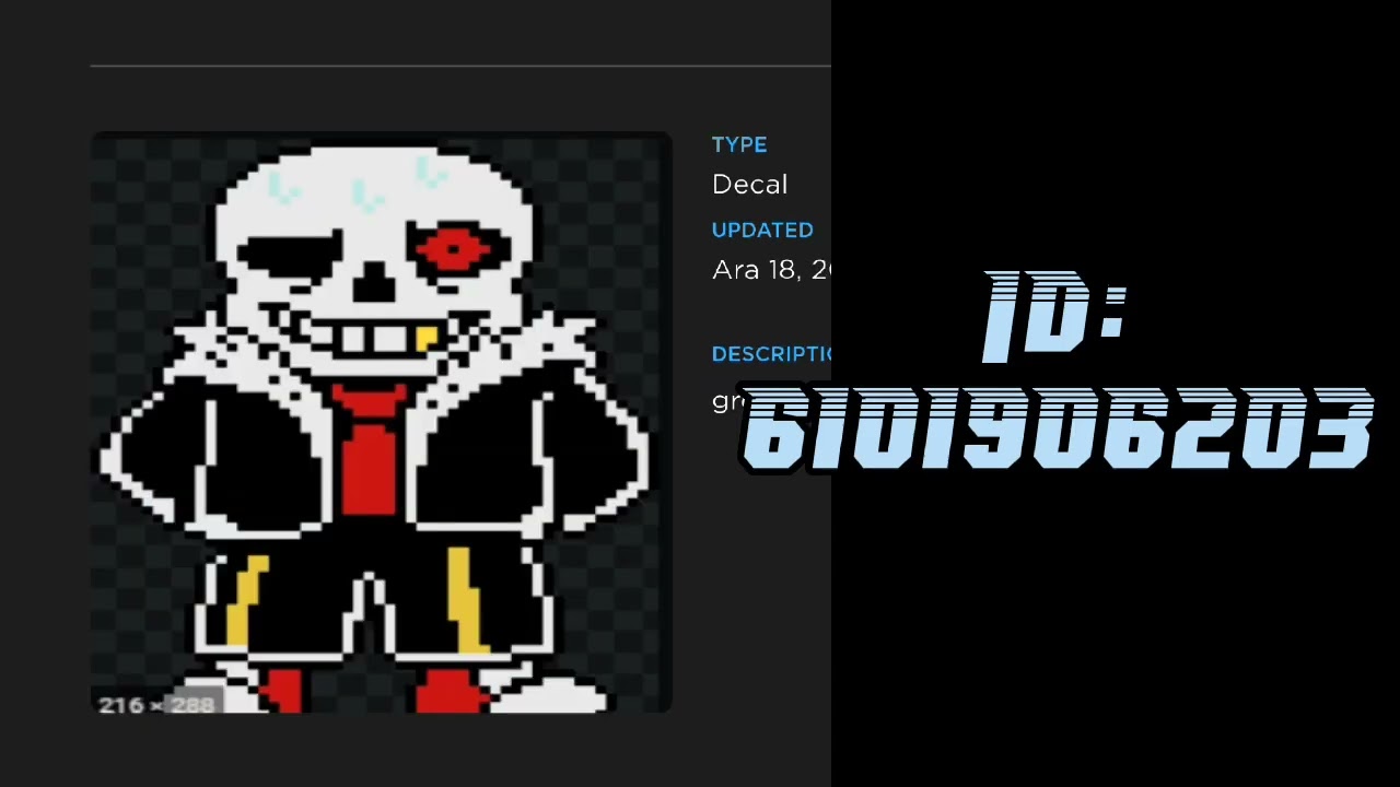 Swap ,Error ,Ink ,Fell sans and normal sans obby creator undertale ID ...