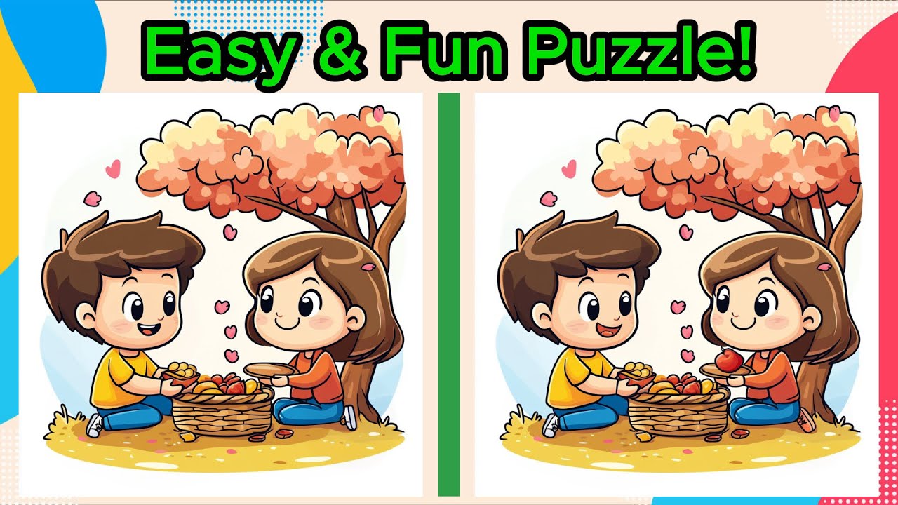 Easy 59 | Find The Difference | Easy & Fun Puzzle! #findthedifference # ...